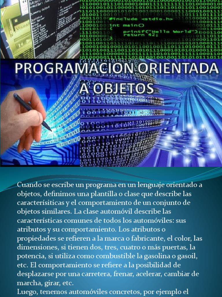 Programacion Orientada A Objetos | PDF | Objeto (informática) | Herencia (Programación Orientada ...