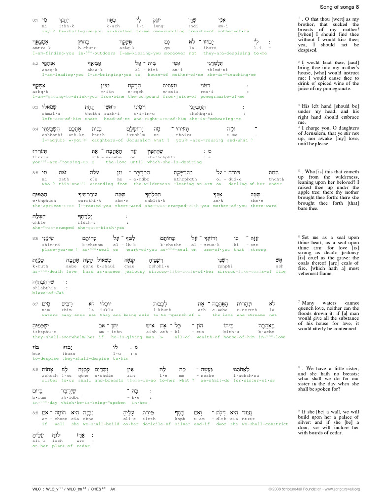 Love's Yearning in Song of Solomon 8 | PDF