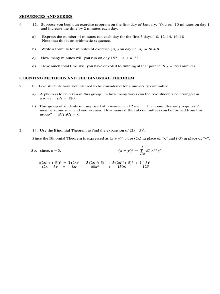 Sample Final I Solution Part 2 | PDF