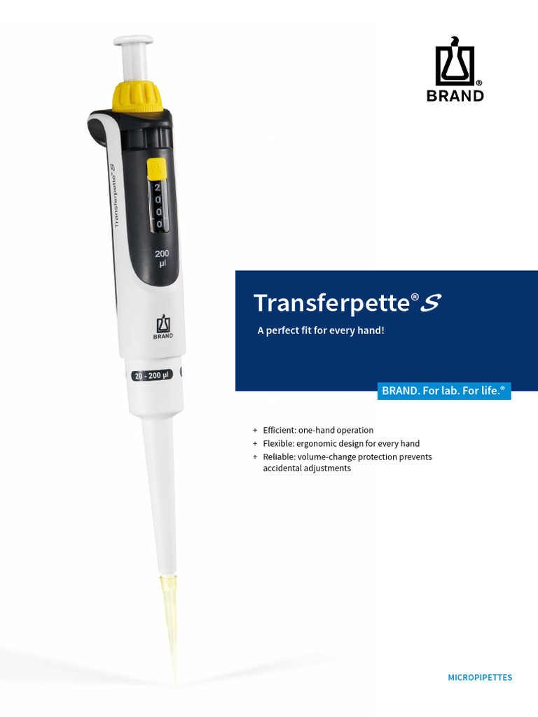 Manual y Calibración Micropipeta Transferpette - S - 2020 - EN | PDF