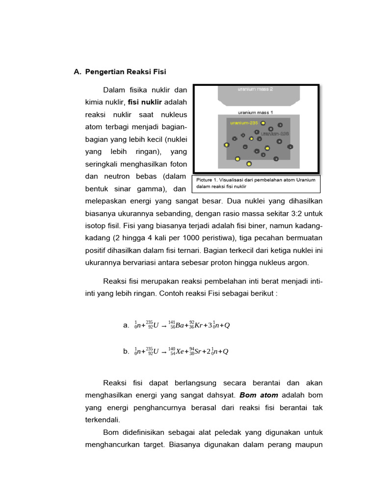 Reaksi Fisi dan Bom Atom di Jepang | PDF | Sejarah