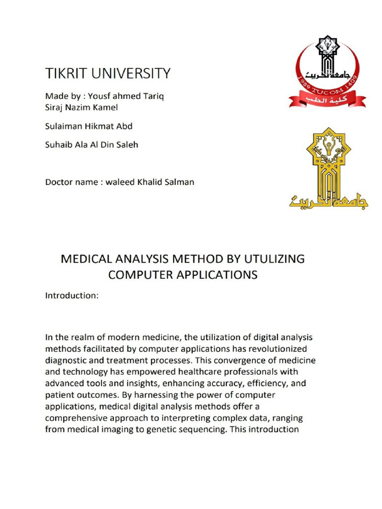 Tikrit University Computer Research | PDF