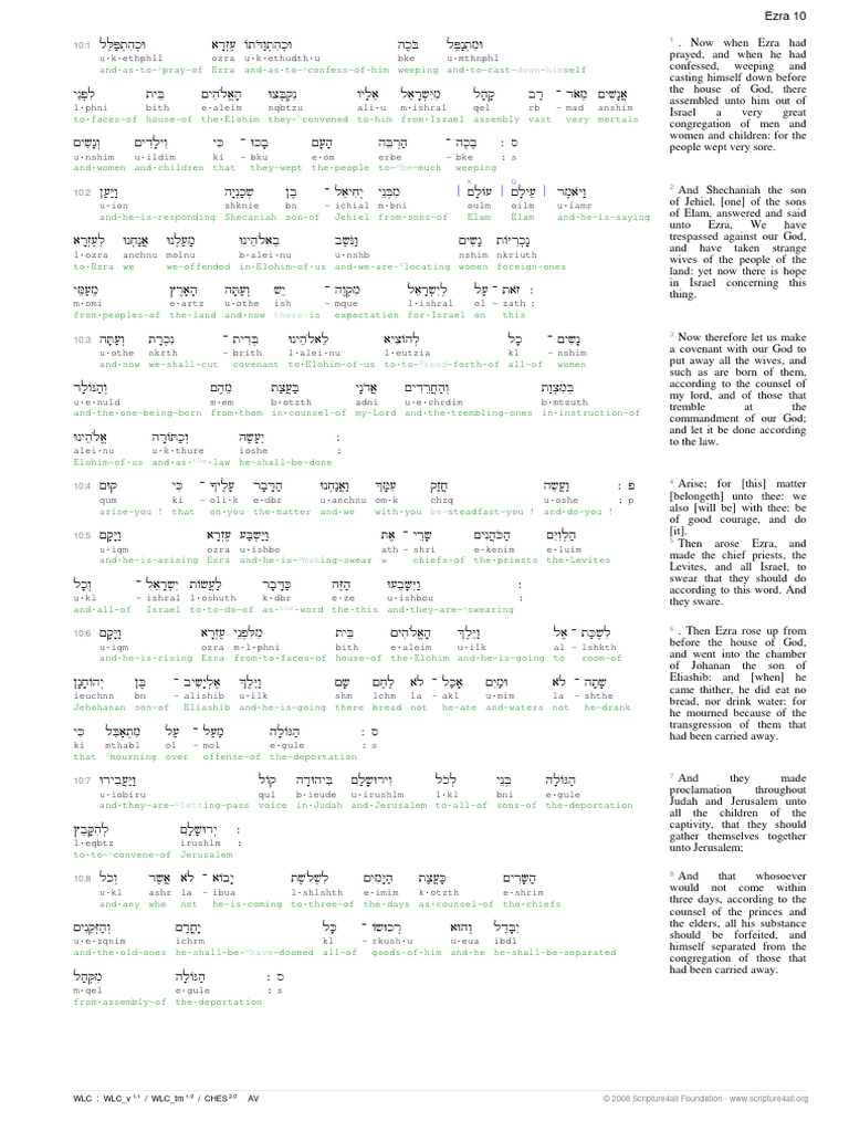 Ezr 10 | PDF | Bible Content | Creator Deity