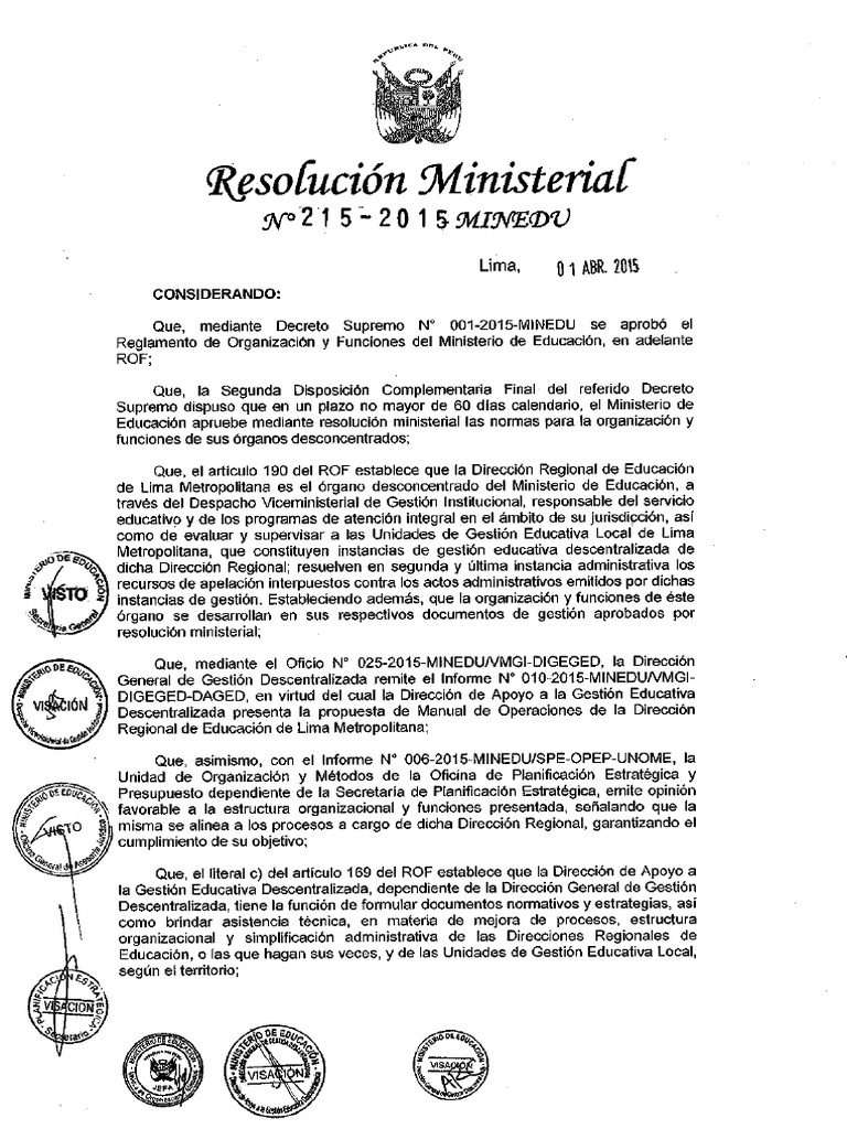 MOP-Manual-de-Operaciones-DRELM | PDF