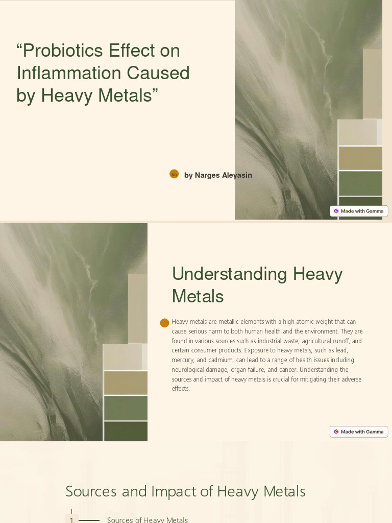 Understanding Heavy Metals | PDF | Probiotic | Inflammation