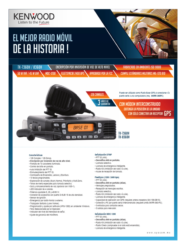 Folleto TK7360 | PDF | Micrófono | Radio