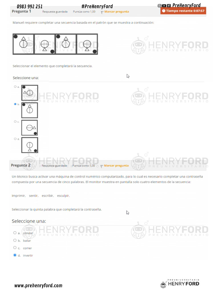 Folleto PHF Examen Unach - 2024 | PDF