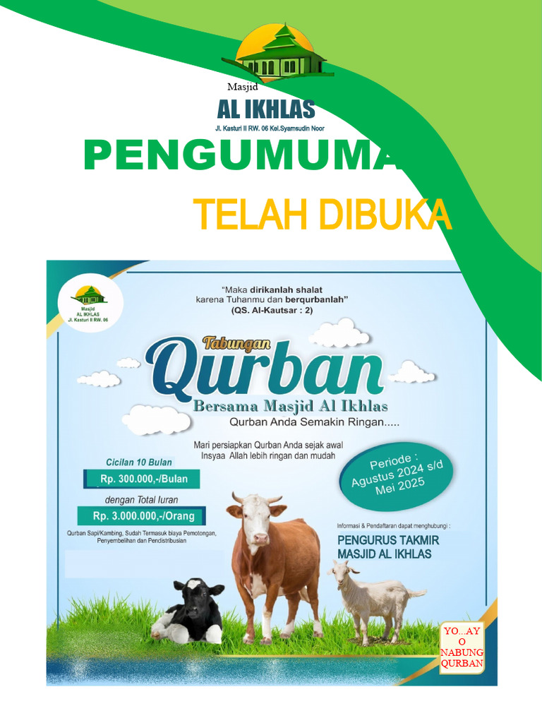 Brosur Qurban 1446 H 2025 M | PDF