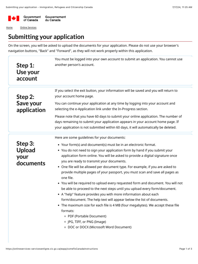 How to Submit Your Immigration Application | PDF | Credit Card | Visa Inc.