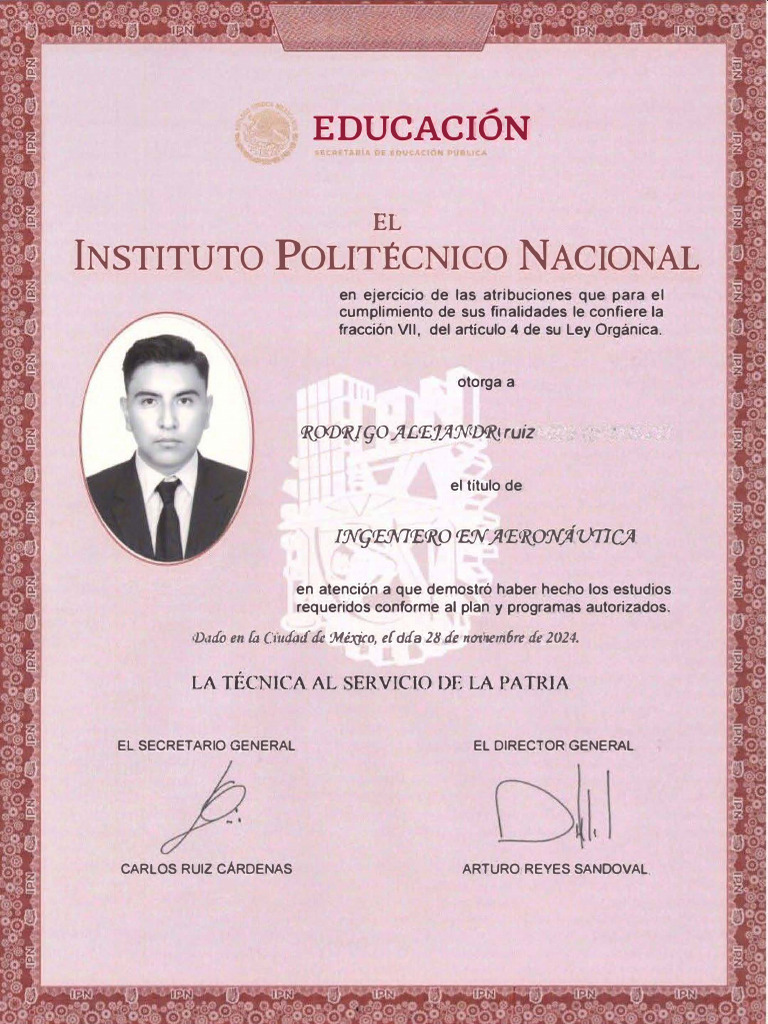 politecnico titulo | PDF