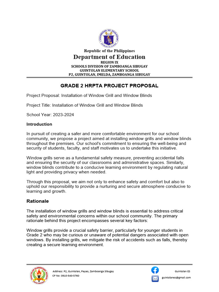 accomplishment Report Project Grade 2 | PDF | Procurement | Safety
