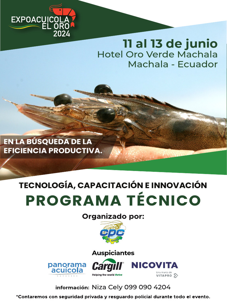 EXPOACUICOLA2024 - Programa Tecnico - OUT - Mayo30 | PDF