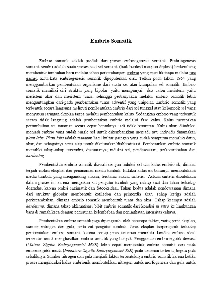 Embrio Somatik. | PDF | Ilmu Sosial