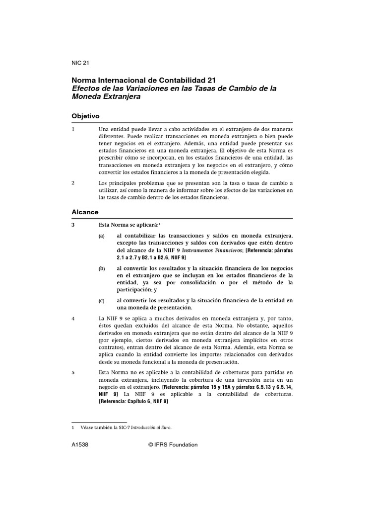 Nic 21 PDF | PDF | normas internacionales de INFORMACION FINANCIERA ...