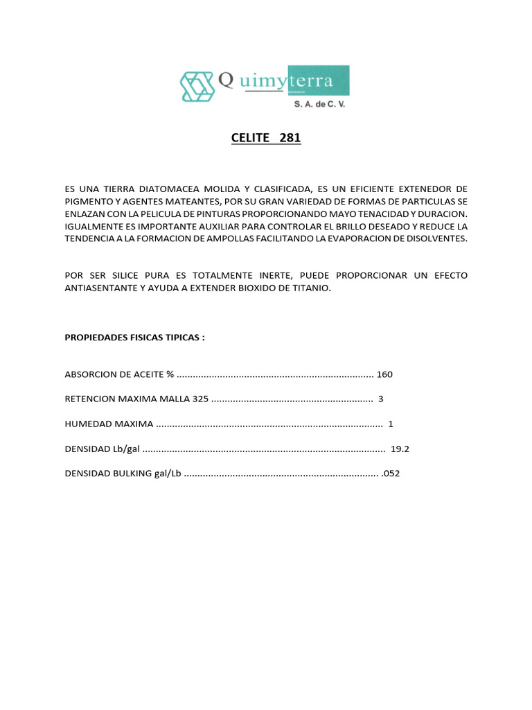 Celite 281 | PDF