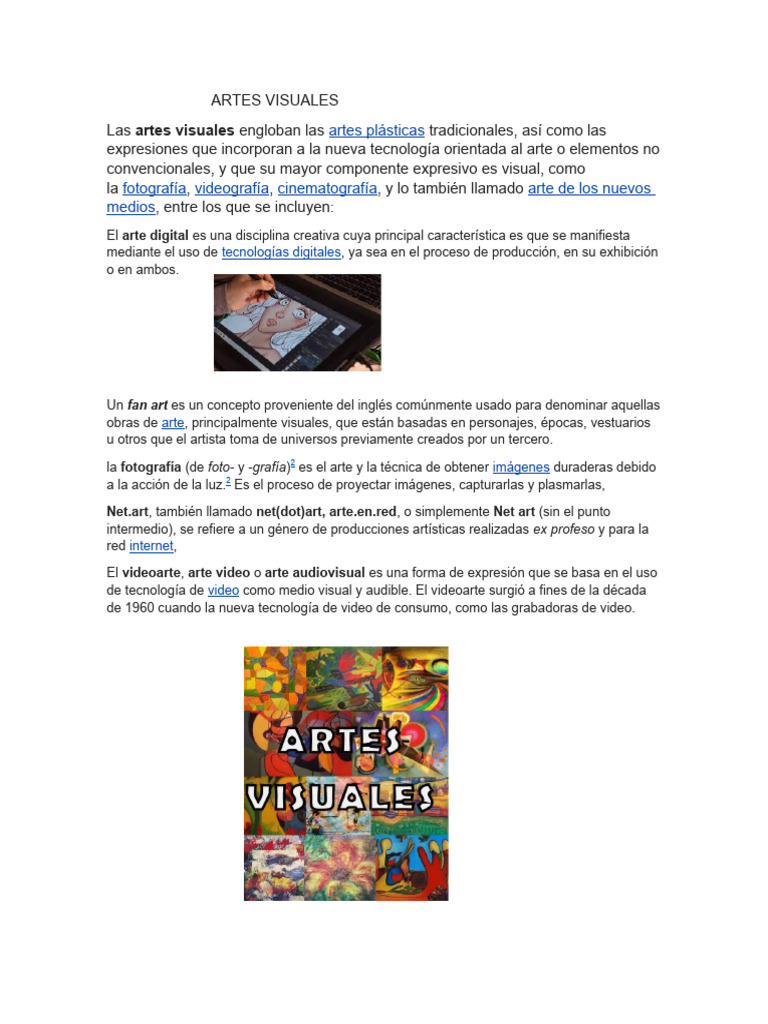 Artes Visuales | PDF