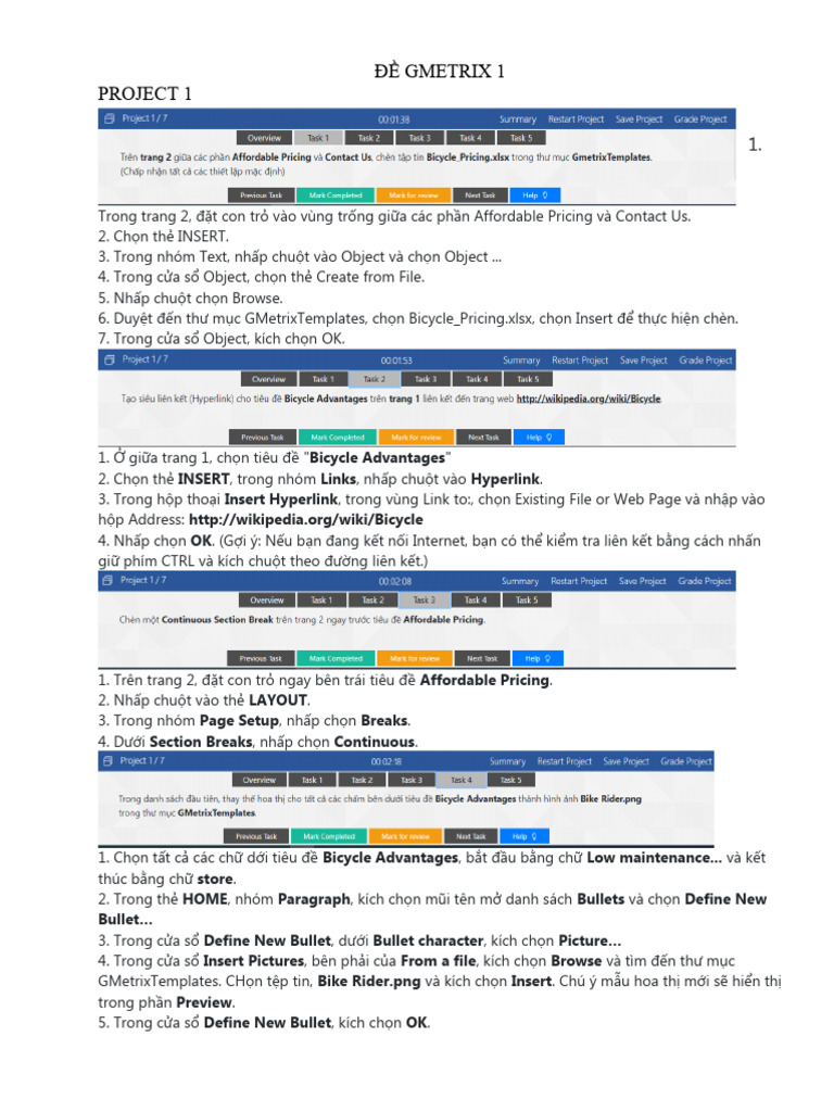 Đề 1 Gmetrix | PDF