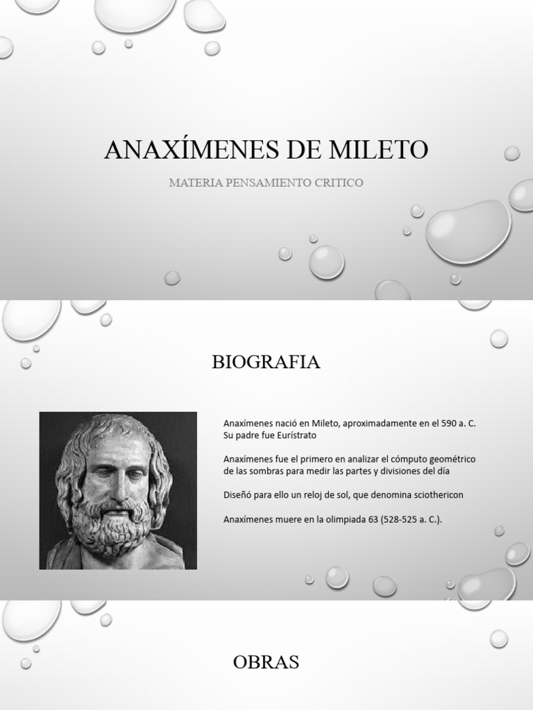 Anaxímenes de Mileto | PDF | Ciencias de la Tierra | Naturaleza