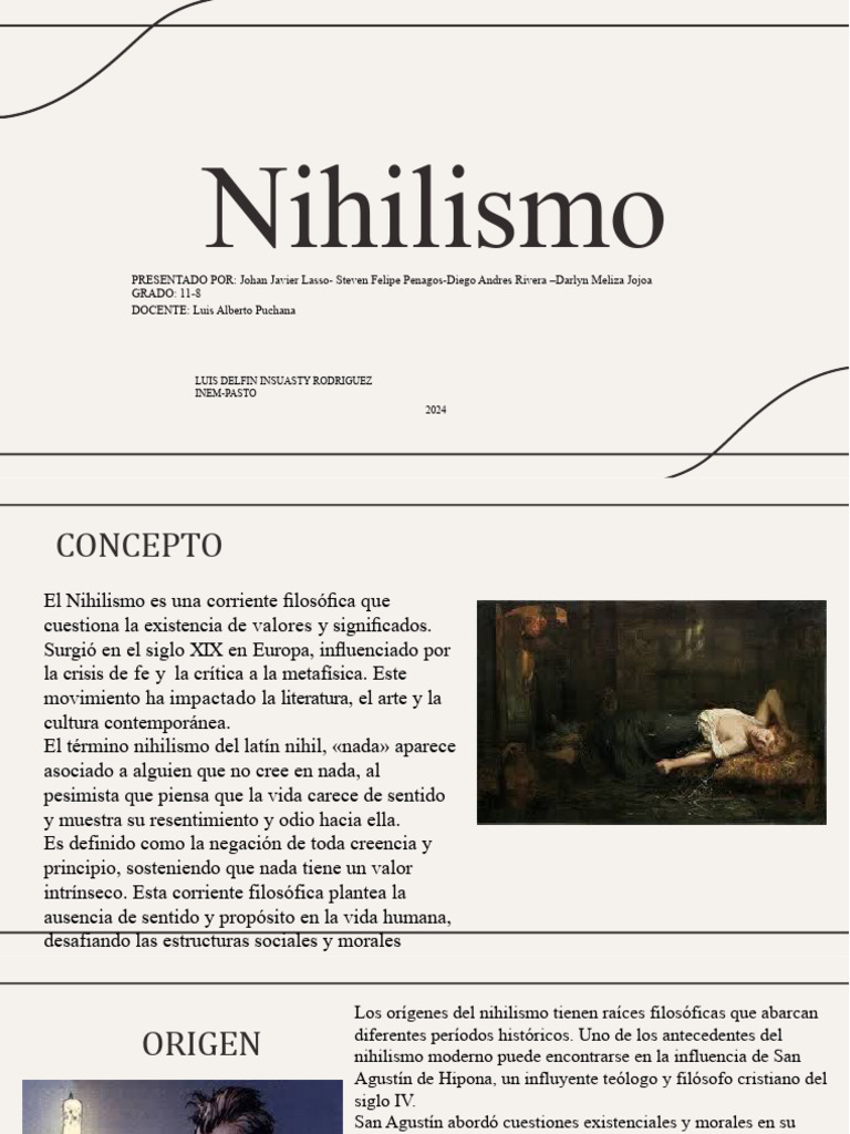 Nihilismo Filosofia 11-8 | PDF | Nihilismo | Friedrich Nietzsche