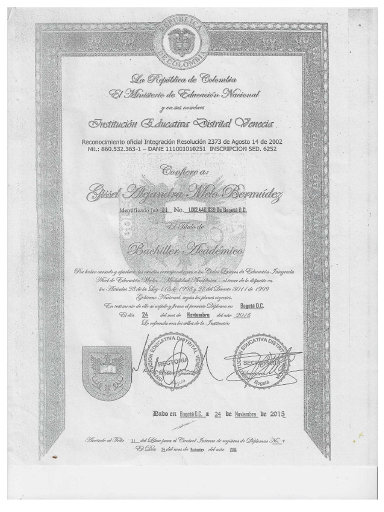 Certificados Academicos | PDF