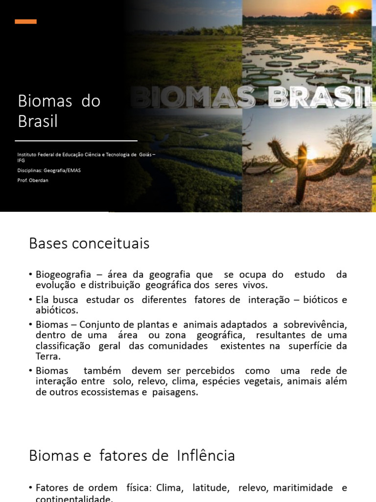 biomas brasileiros (1) | PDF | Florestas | Geociências