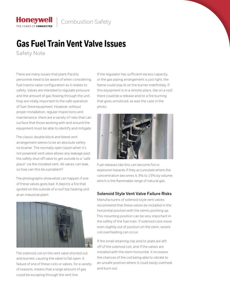 SF-17-22-US - Gas Fuel Train Vent Valve Issues - Final | PDF | Valve ...