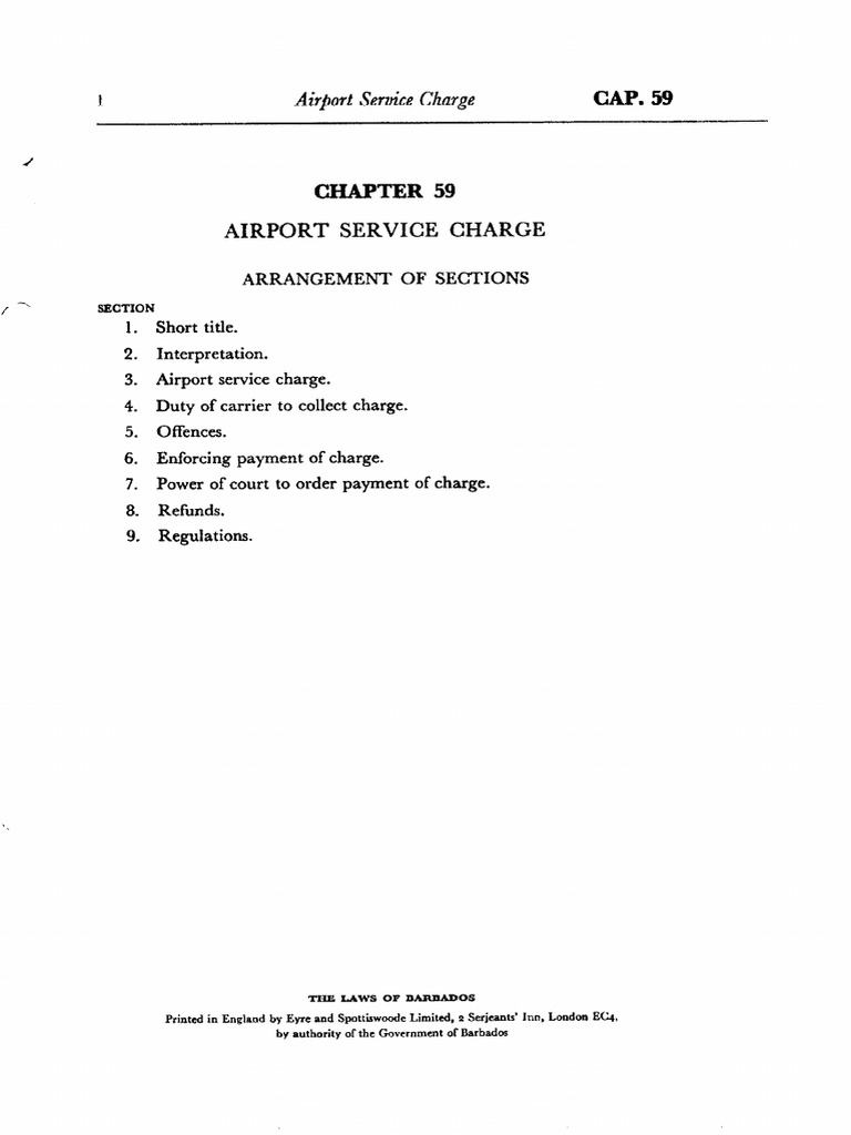 Airport Service Charge Cap 059 | PDF | Fine (Penalty) | Justice