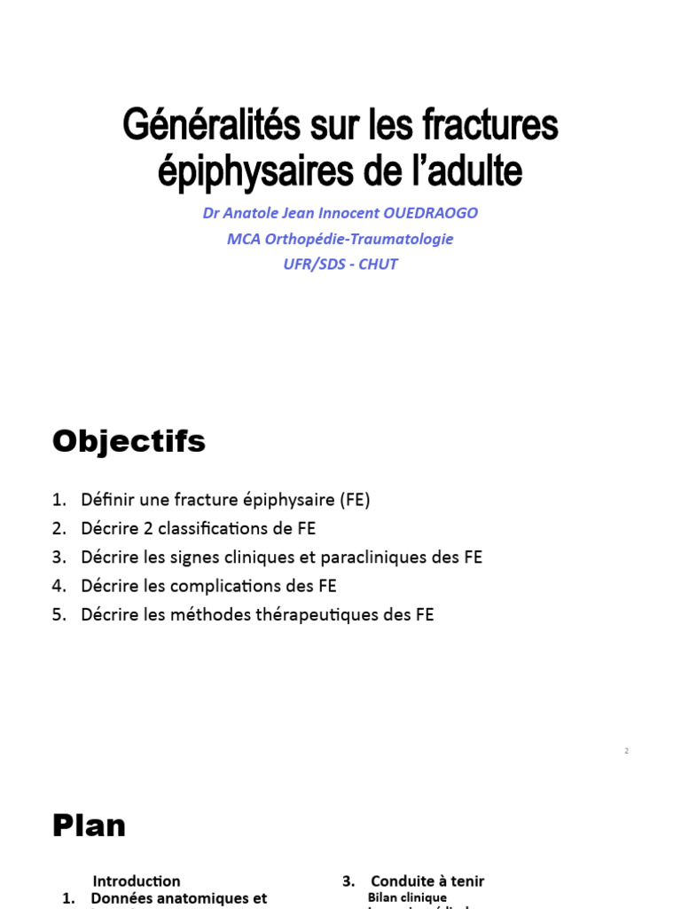 Fractures Épiphysaires Adultes | PDF | Cartilage | Os