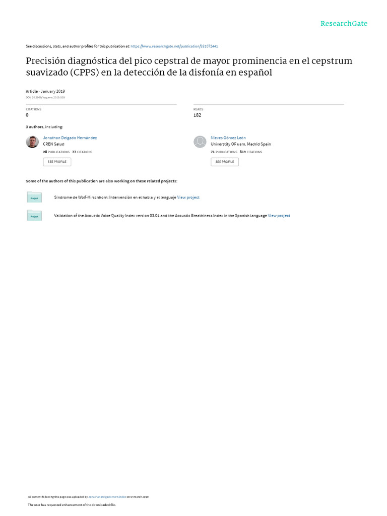 Precisindiagnsticadel CPPS | PDF | Sensibilidad y especificidad