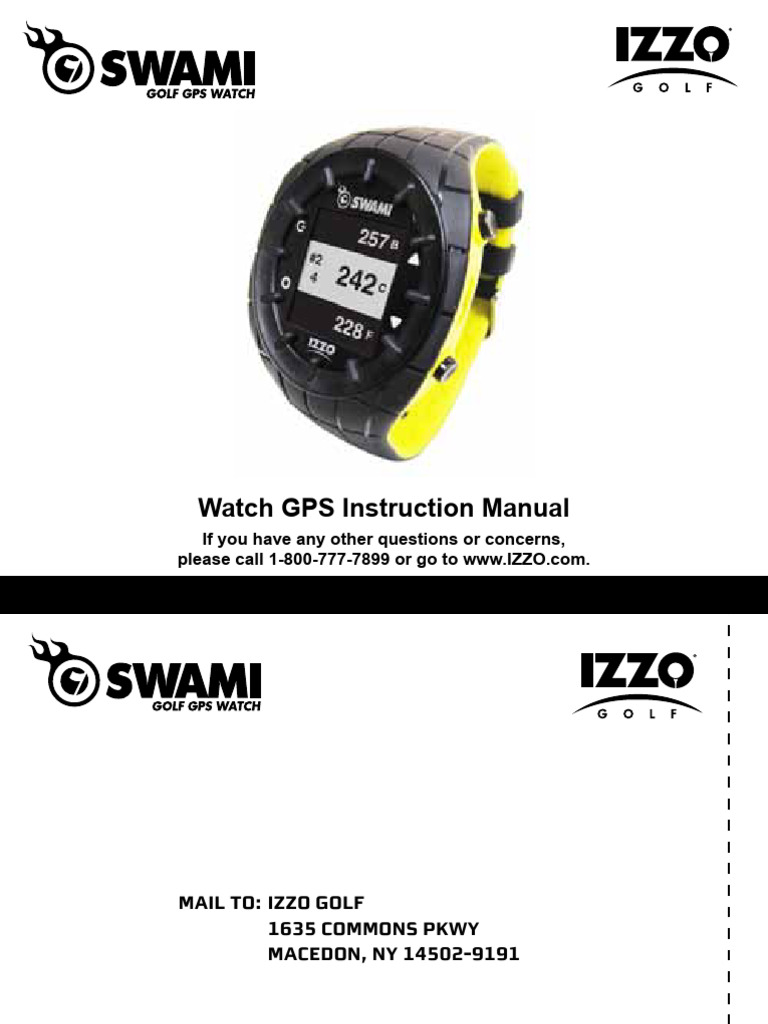 Swami GPS Watch User Manual | PDF | Par (Score) | Usb