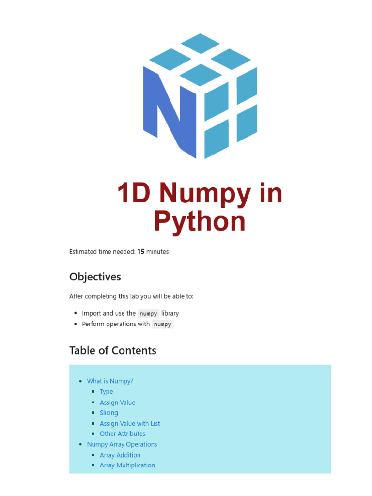 Numpy | PDF | Computer Programming | Mathematics