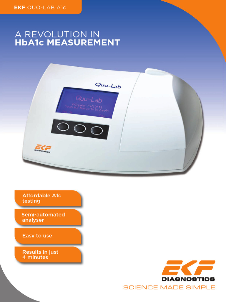 Quo-Lab Brochure | PDF | Glycated Hemoglobin | Endocrine Pancreas