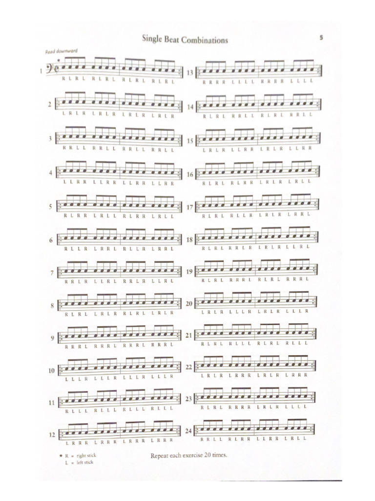 Single Beat Combinations | PDF