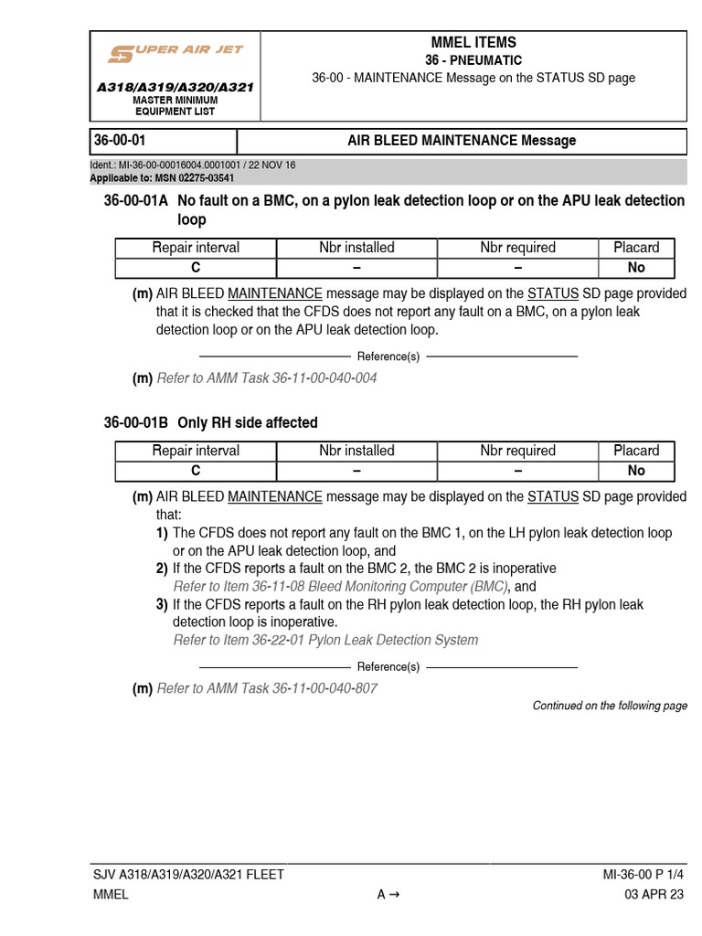 PDF N Mmel SJV TF N Eu 20231128 Mmel.923 927 | PDF | Jet Aircraft ...