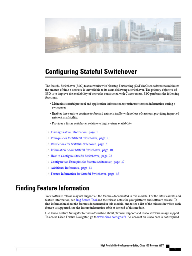 Ha Config Stateful Switchover | PDF | Computer Network | Booting