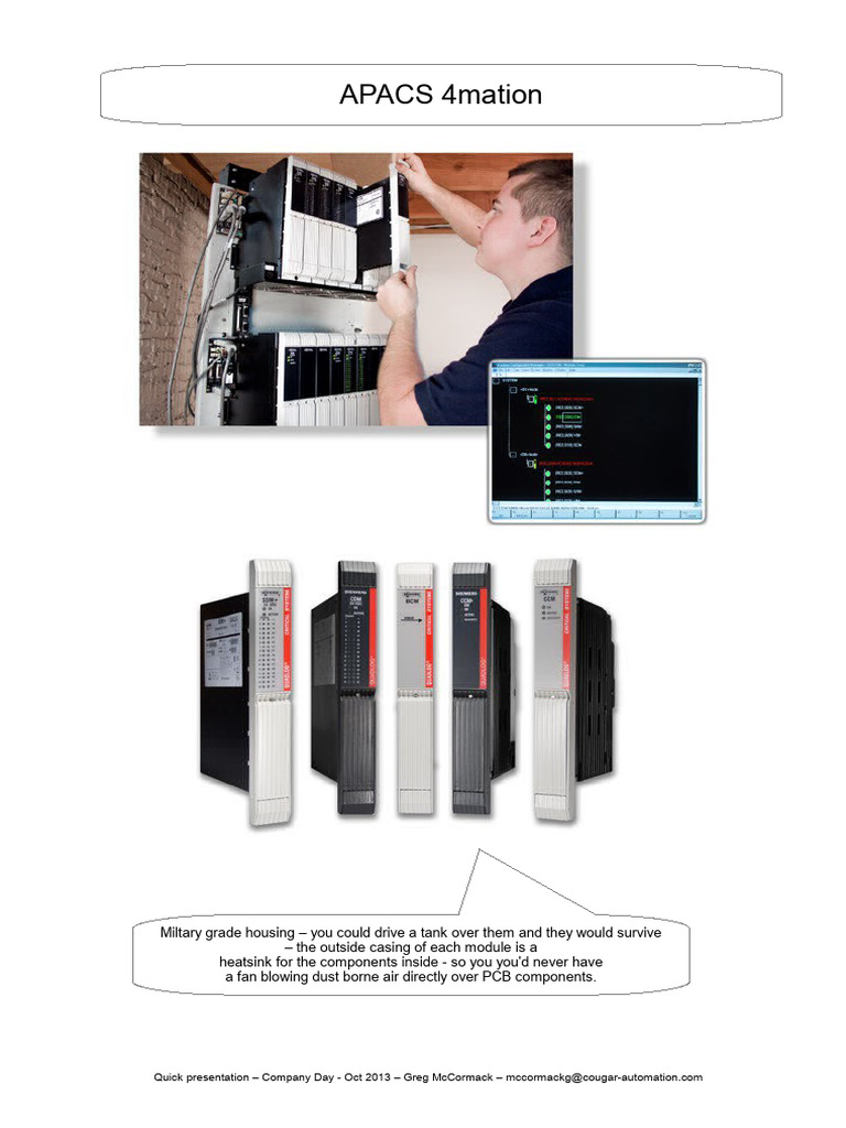 APACS 4mation Software Overview | PDF | Variable (Computer Science) | Software