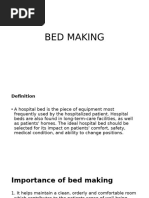 Bed Making Procedures for Occupancy | PDF | Bedding | Bed