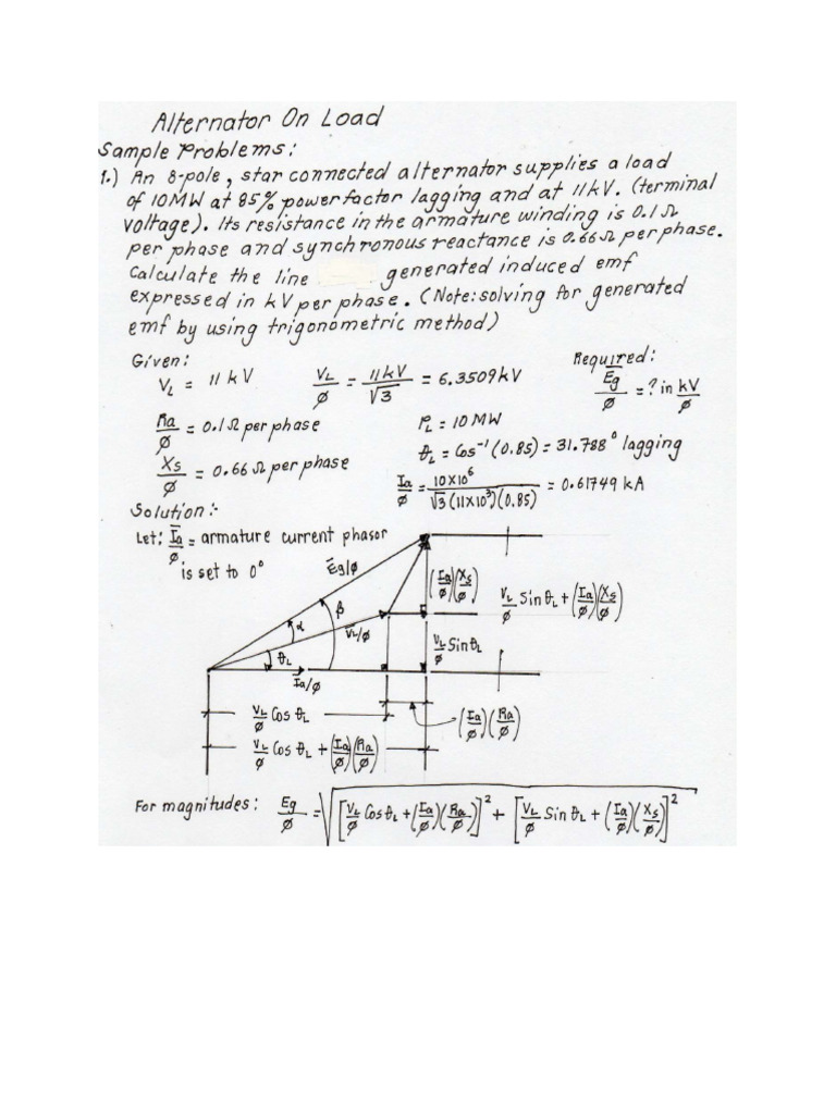 alternator-on-load-samples | PDF