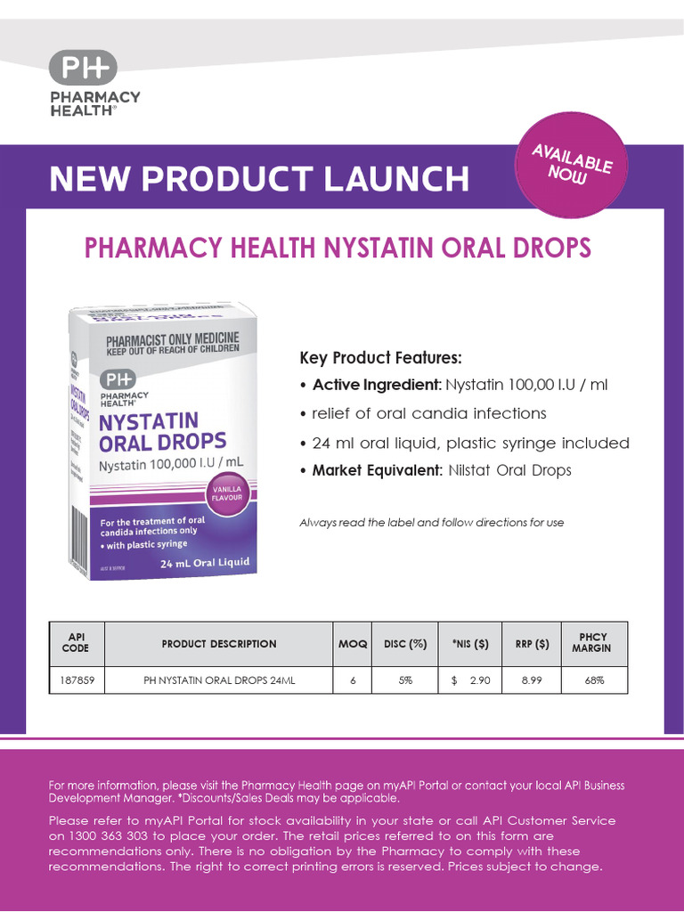 Nystatin Oral Drops for Oral Candida | PDF | Wellness