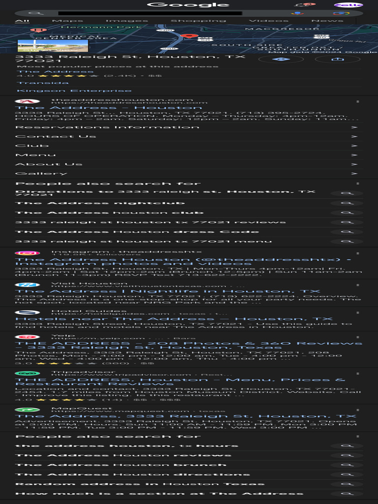 The Address Nightclub Details | PDF