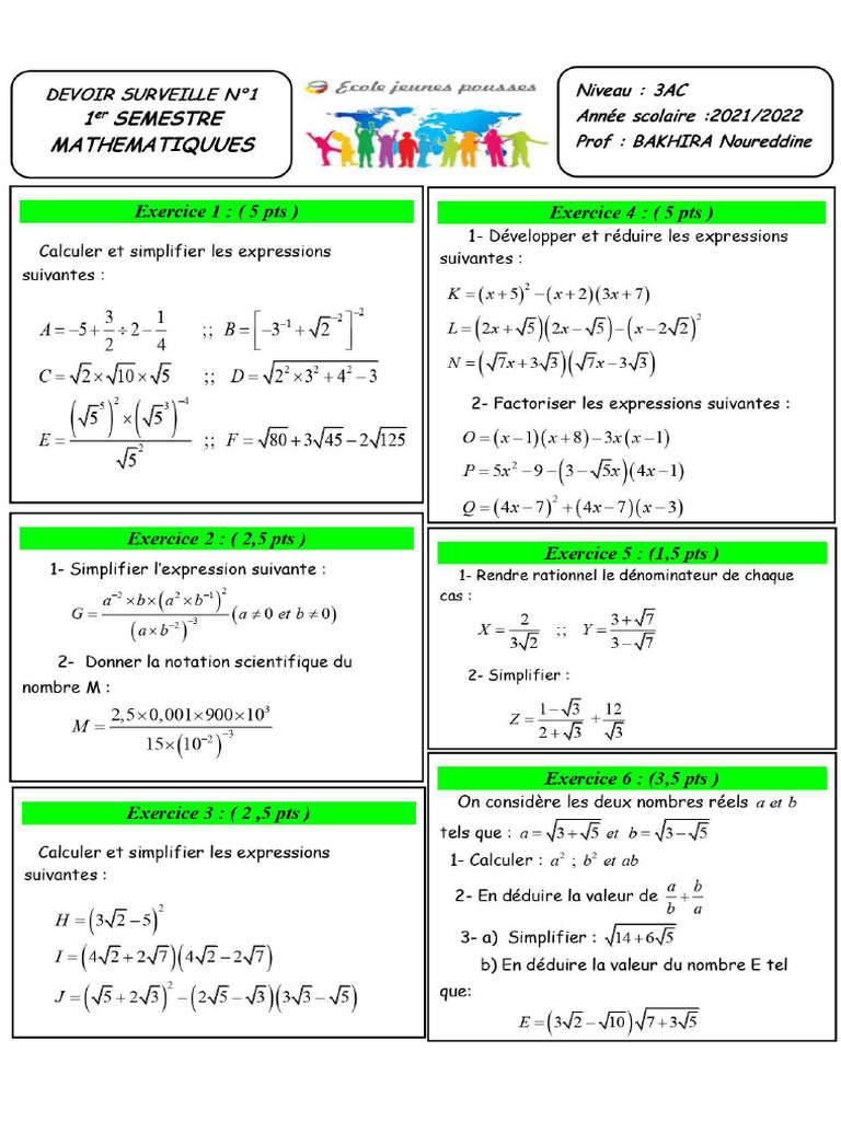 Devoir N1 Modele4 Pdf