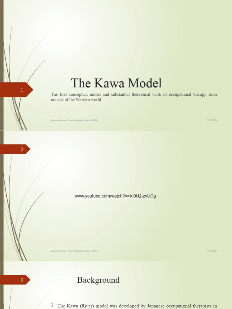 The Kawa Model | PDF | Occupational Therapy | Psychotherapy