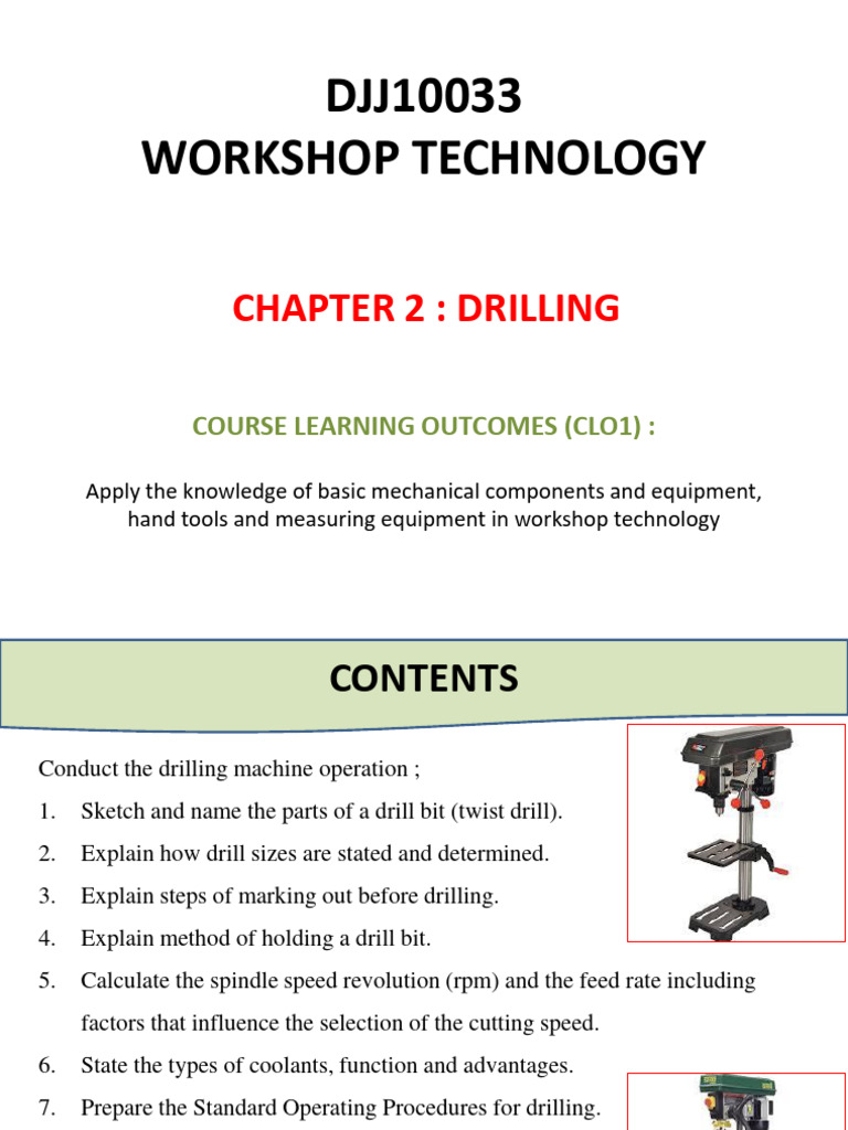 Drilling Machine Operations Guide | PDF | Drilling | Drill