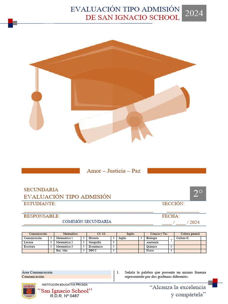 Eva-Tipo-Adm-Sis-2do-Sec-Iep-Sis-2024 Ii | PDF