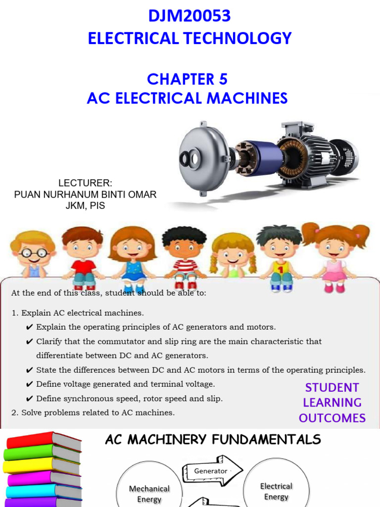 Chapter 5 - AC Electrical Machines | PDF | Electric Motor | Electric ...