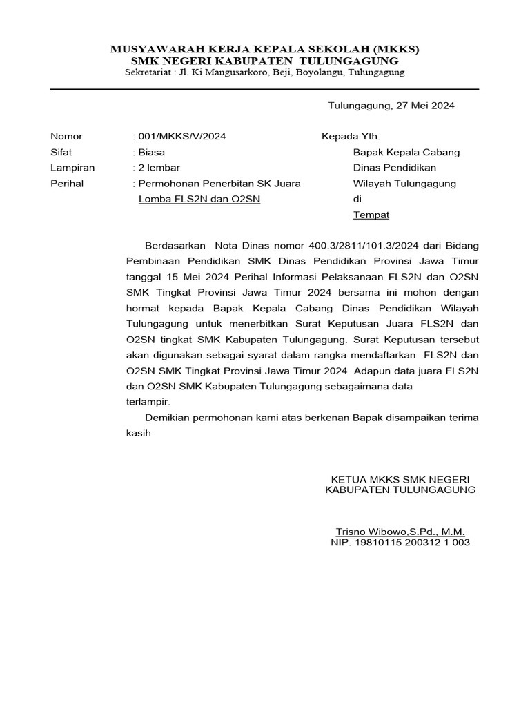 MKKS Lomba 2024 | PDF