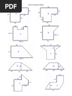 Area of Compound Shapes Practice | PDF