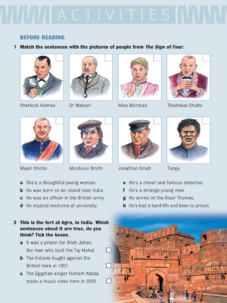 Sherlock Holmes The Sign of Four Activities | PDF