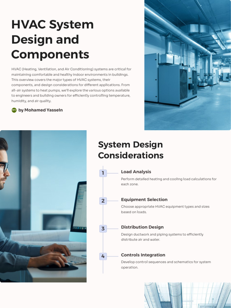 HVAC System Design and Components Guide | PDF | Duct (Flow ...