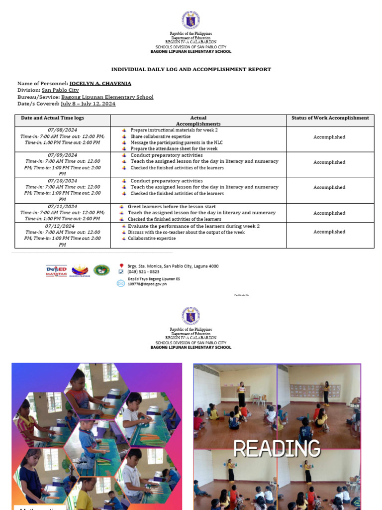 IDLAR Alcantara Lea Diego NLC 2024 | PDF | Pedagogy | Education Theory